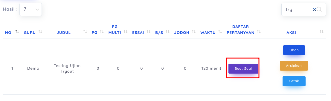 Membuat Soal Tryout UTBK, SNMPTN dan CPNS Online - E-ujian.id