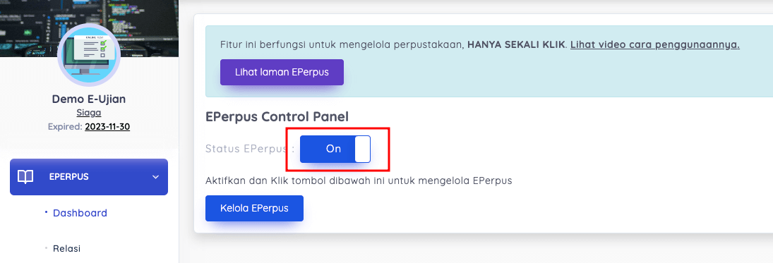 Cara Mengaktifkan Perpustakaan Sekolah - E-ujian.id