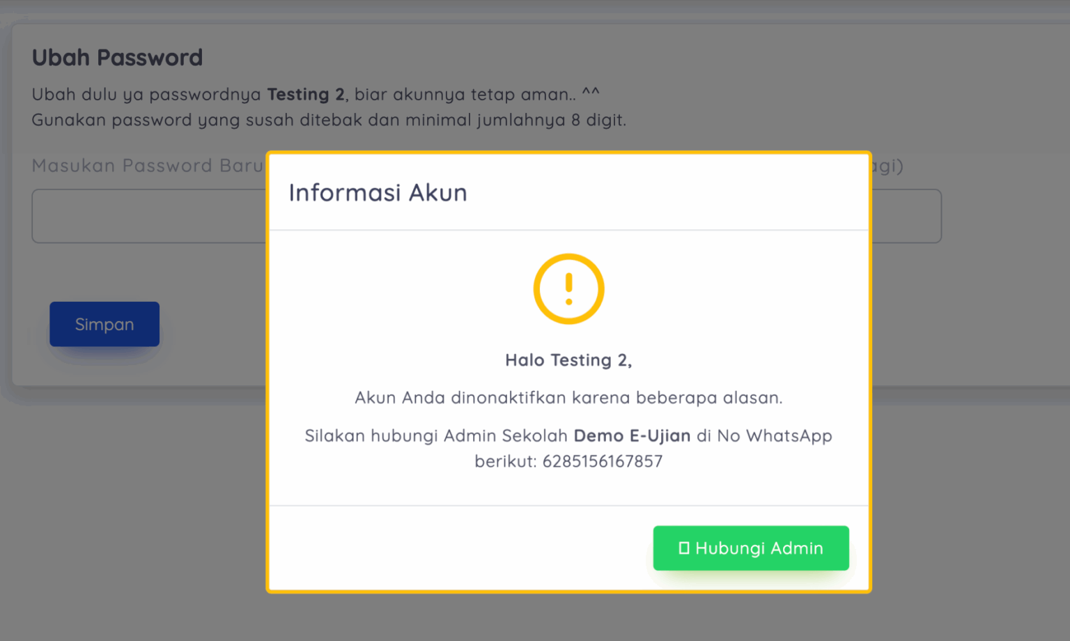 Cara Melakukan Suspend/Unsuspend Siswa - E-ujian.id